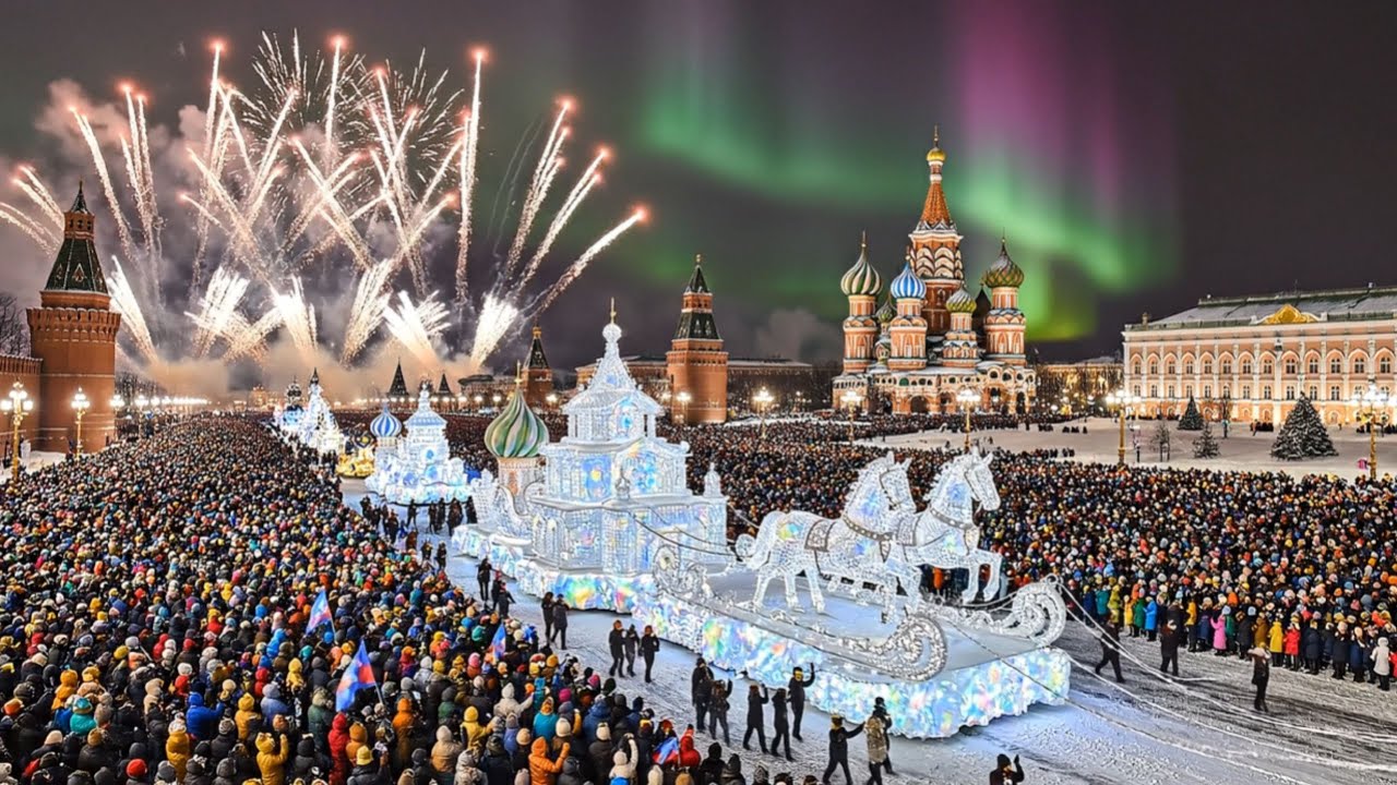 Moscow Diamond Ice Festival 2026 🇷🇺 | Massive Crystal Floats (4K) - YouTube