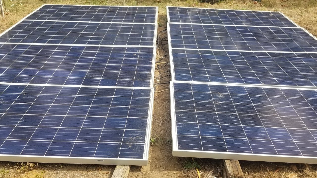 How to set up 8 solar panels series/parallels - YouTube