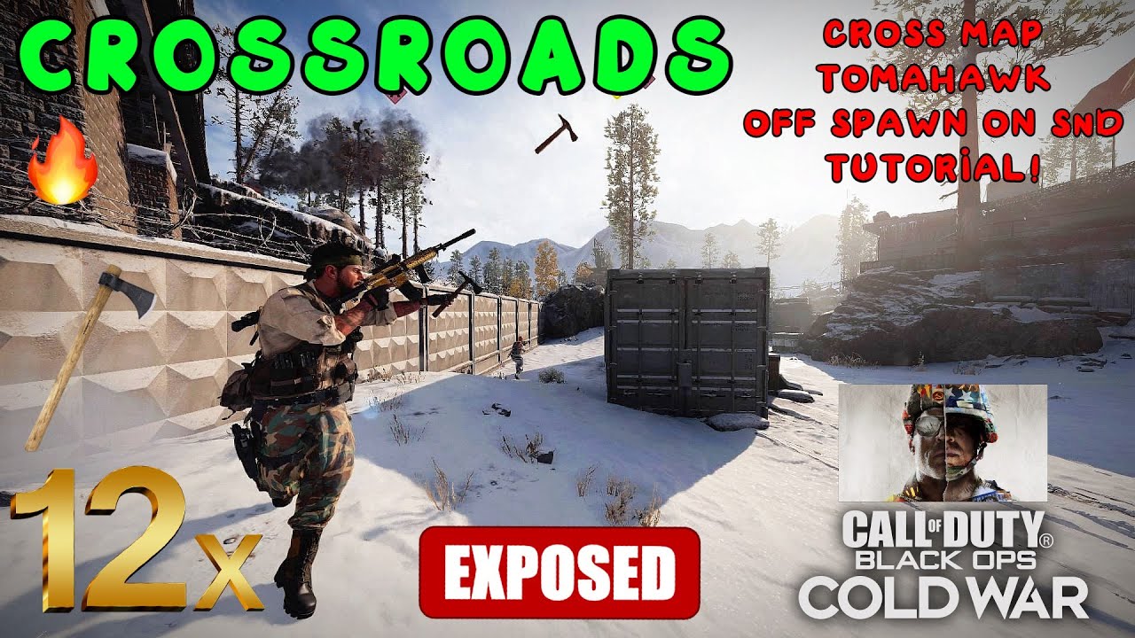 HOW TO HIT A CROSS MAP TOMAHAWK OFF SPAWN ON CROSSROADS! | Call Of Duty ...