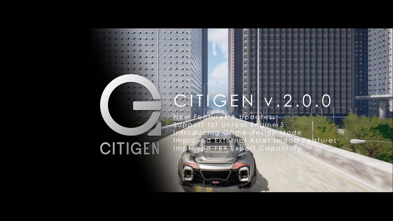 CITIGEN 2.0.0 Update: Support for Unreal Engine 5 and Improved ...
