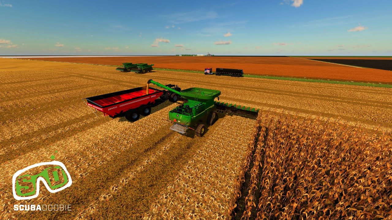 Corn Harvest DAY 1 | Farming Sim Chronicles 5 - YouTube