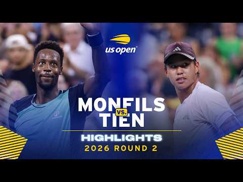 Gael Monfils vs. Learner Tien Highlights | 2026 US Open Round 2