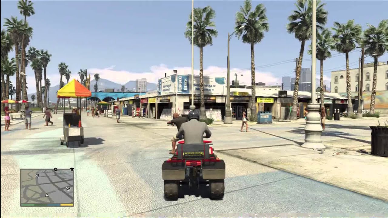 GTA 5: RARE LIFE GUARD QUAD BIKE (YAMAHA RAPTOR) - YouTube