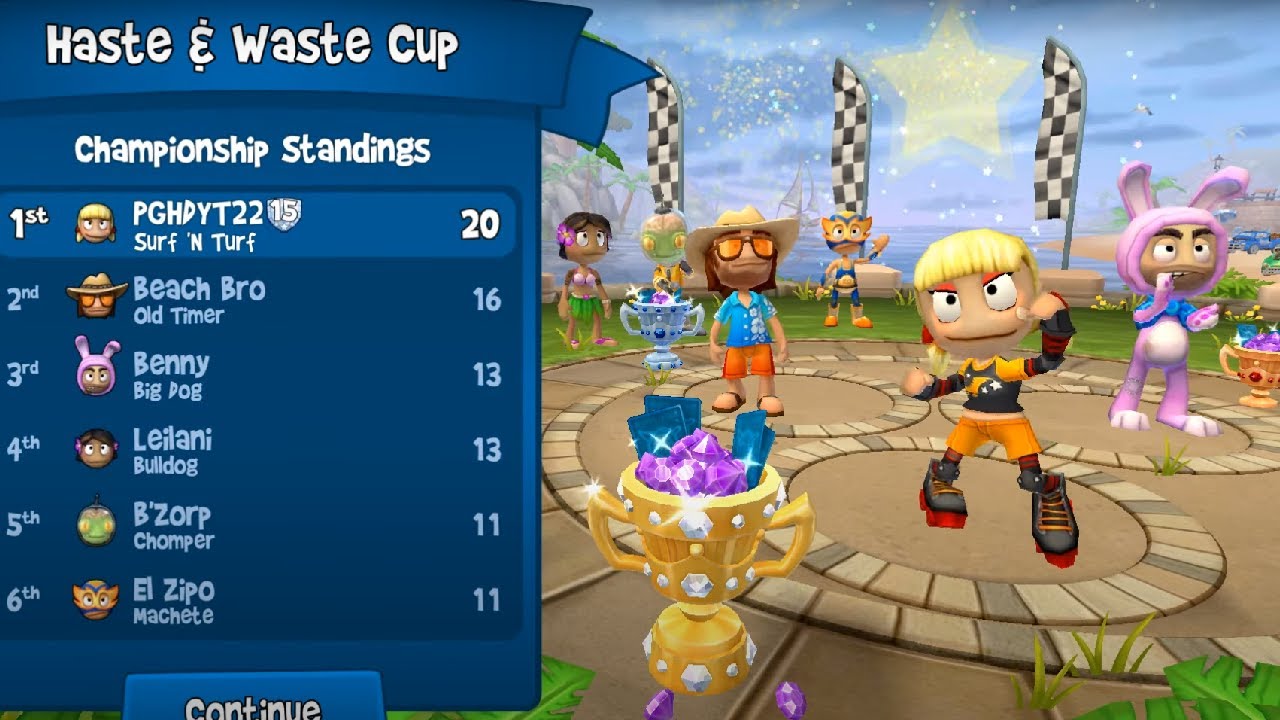 Roxie Roller ft. Surf N Turf Cup | Beach Buggy Racing 2 - YouTube