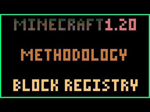 How To Make A Block Registry In Minecraft 1.20.1 Modding Express Tutorial #2 - YouTube