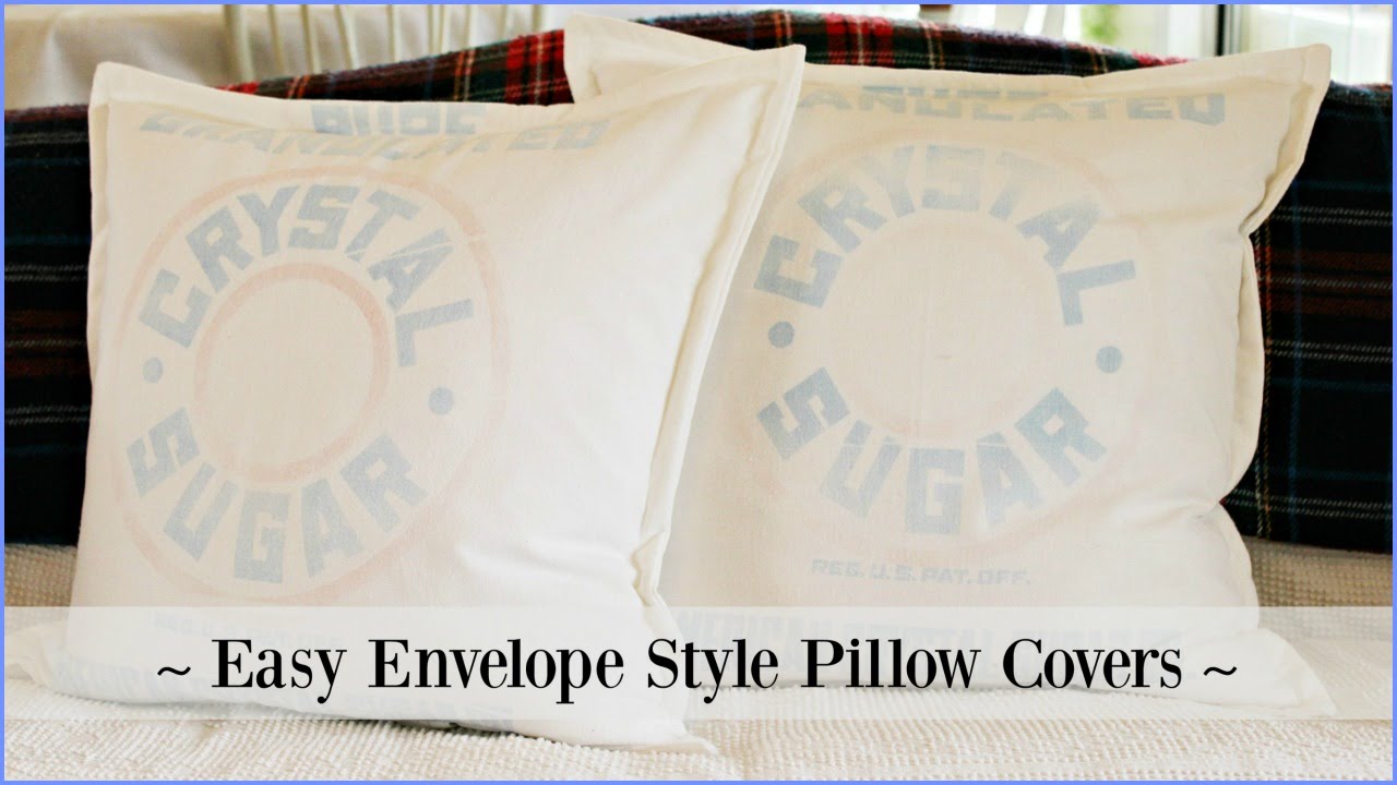 Envelope Style Pillow Cover YouTube envelope-style-pillow-cover-youtube