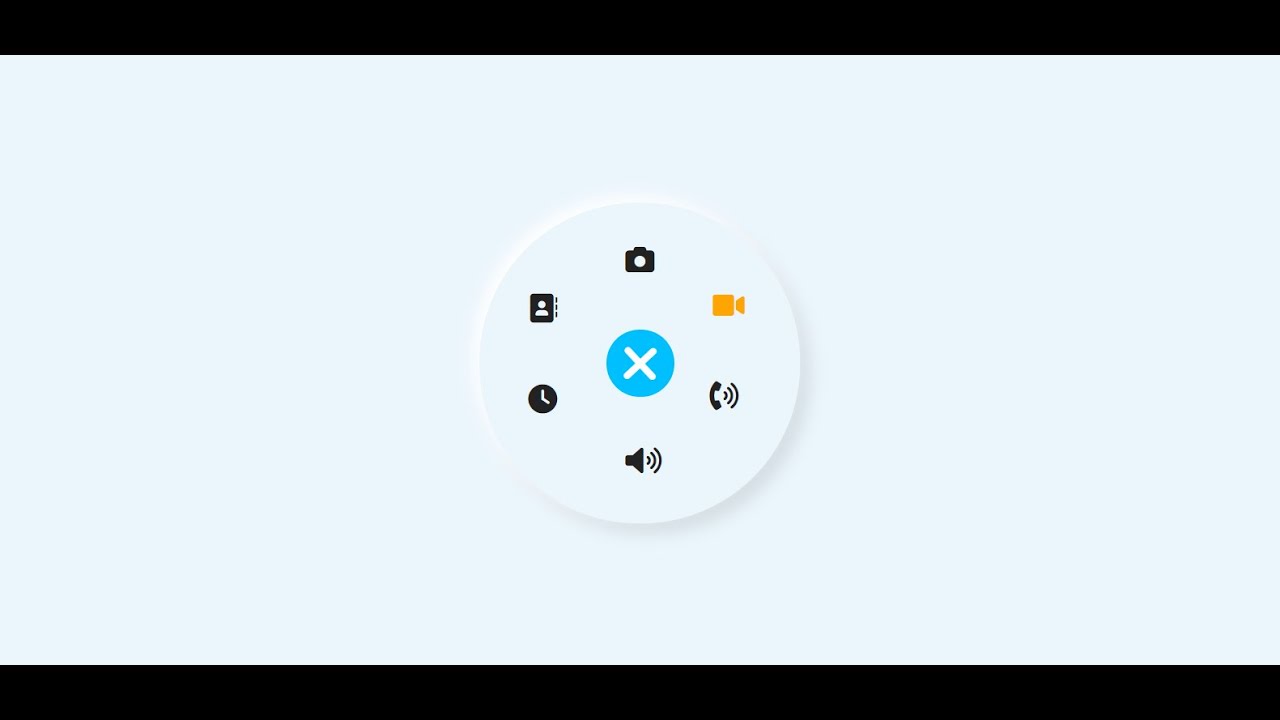 Circular Navigation Bar Menu Using Html Css And Js Radial Menu Youtube 5169