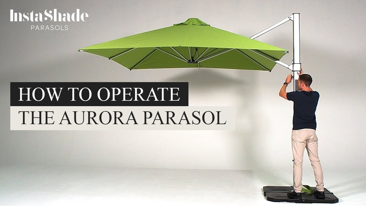 Instashade Parasols - Aurora Parasol Demonstration - YouTube