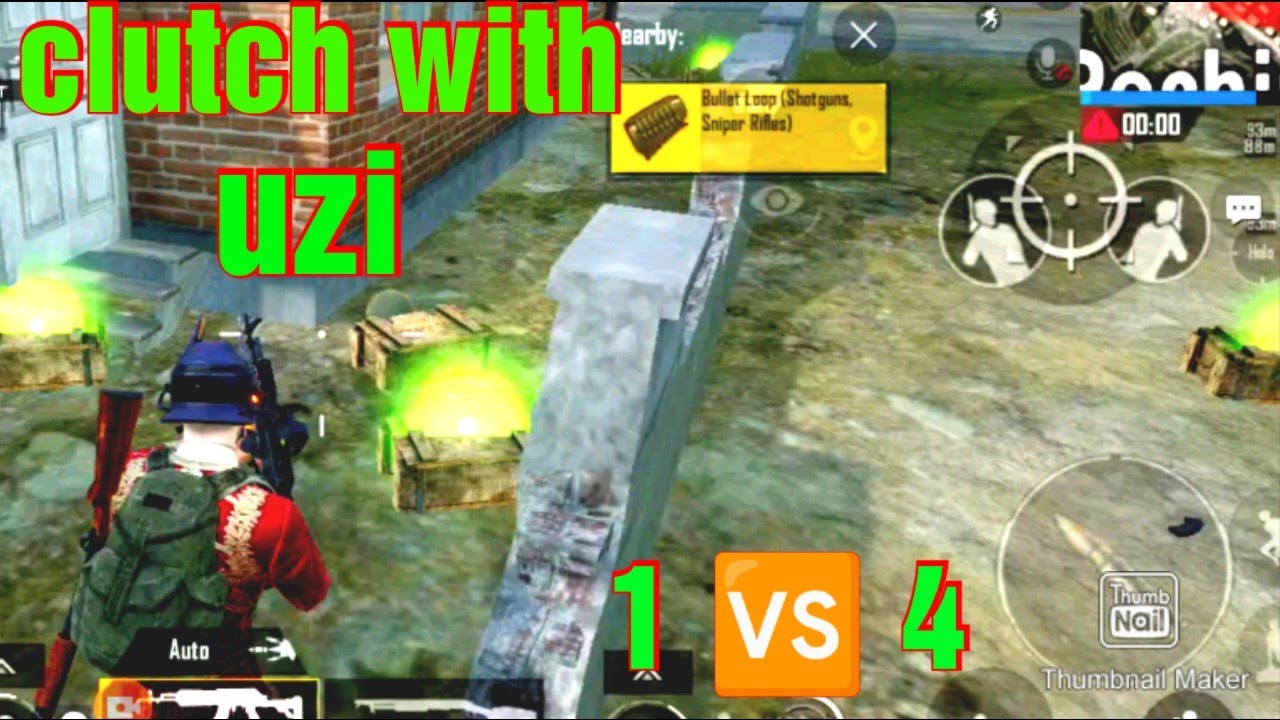 OMG Uzi se kardia CLUTCH || 1 Vs 4 - YouTube