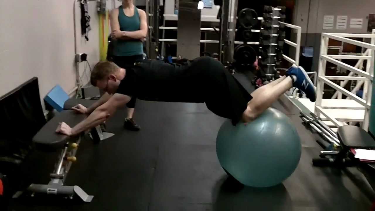 The Improved Stability Ball Roll Out to Pike - YouTube