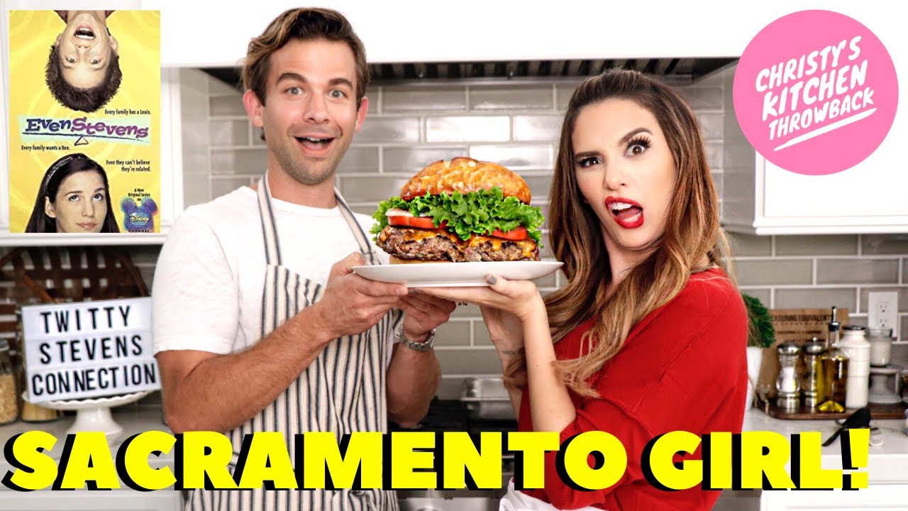 Even Stevens' TWITTY and REN make a GIANT CHEESEBURGER!!! - YouTube