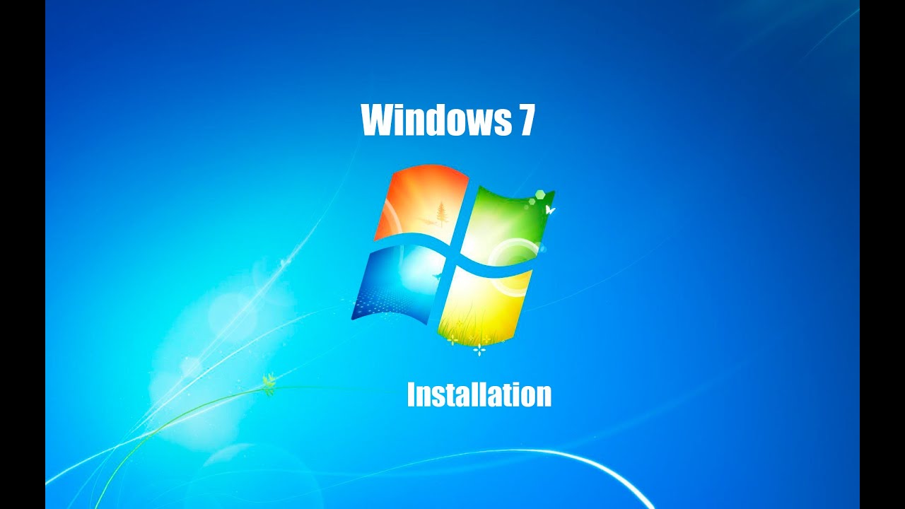 How to install Windows 7 Home Premium - YouTube