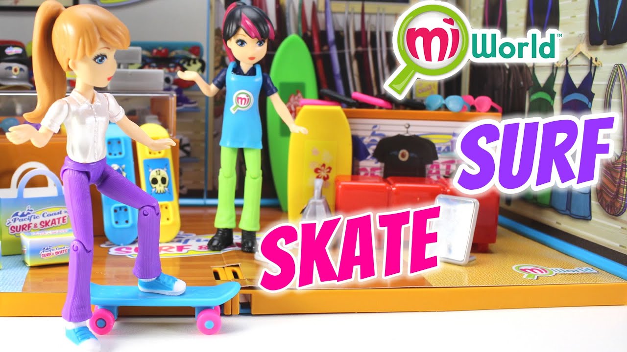 miWorld Skate and Surf Pretend Store Toy │ Dolls Toys - YouTube