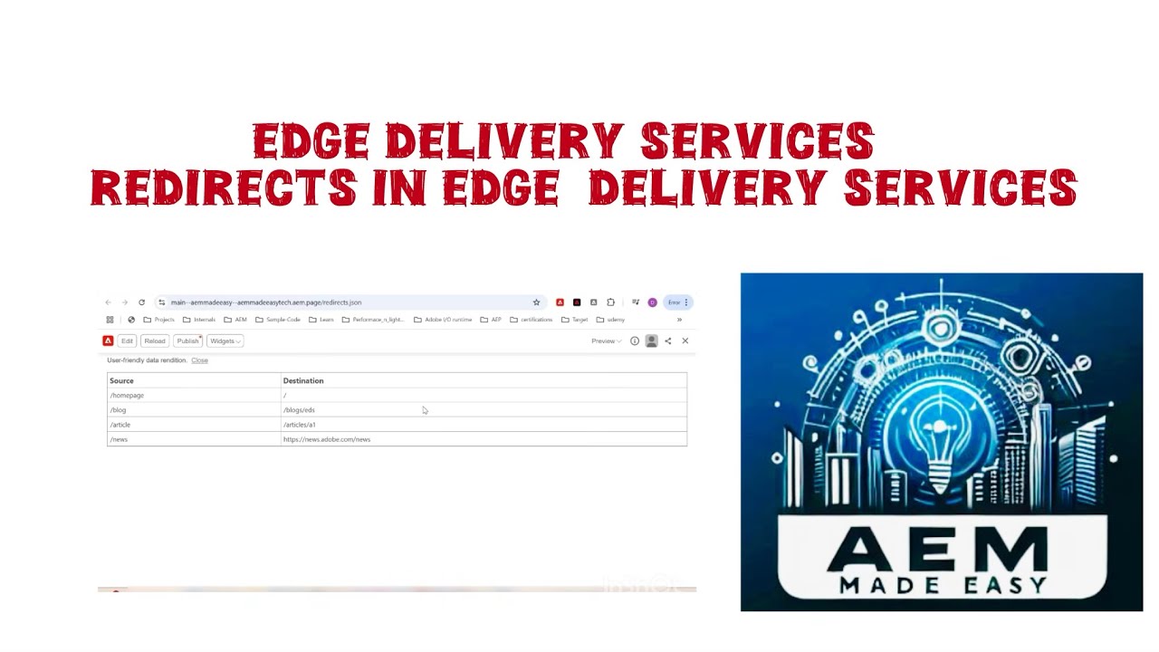 EDS #12 | Redirects in EDGE Delivery Services - YouTube