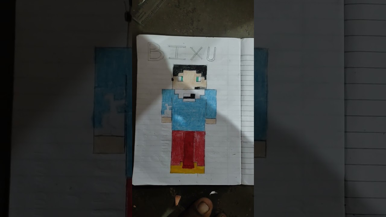 MINECRAFT BIXU DRAWING - YouTube