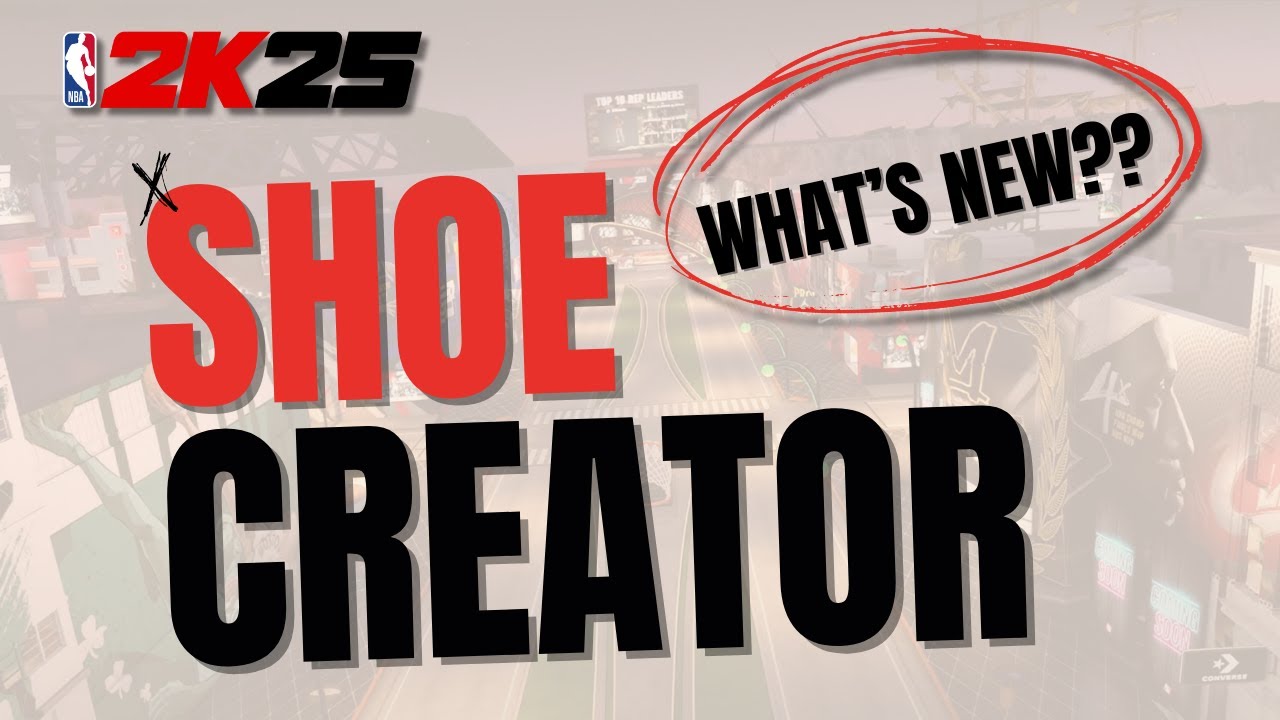 NBA 2K25 Custom Shoe Creator Updates - YouTube