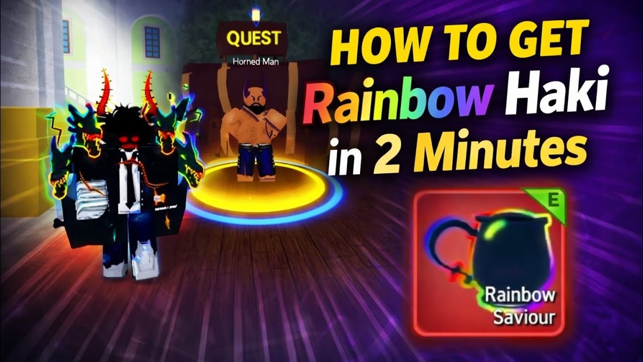 HOW TO GET Rainbow😱 Haki in 2 minutes || Blox fruits || #bloxfruits # ...