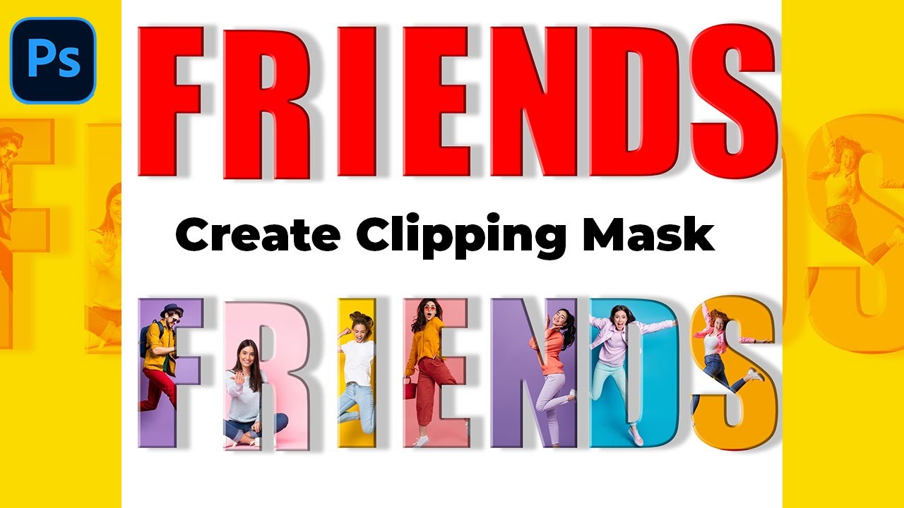 How To Put An Image Inside Of Letters - YouTube