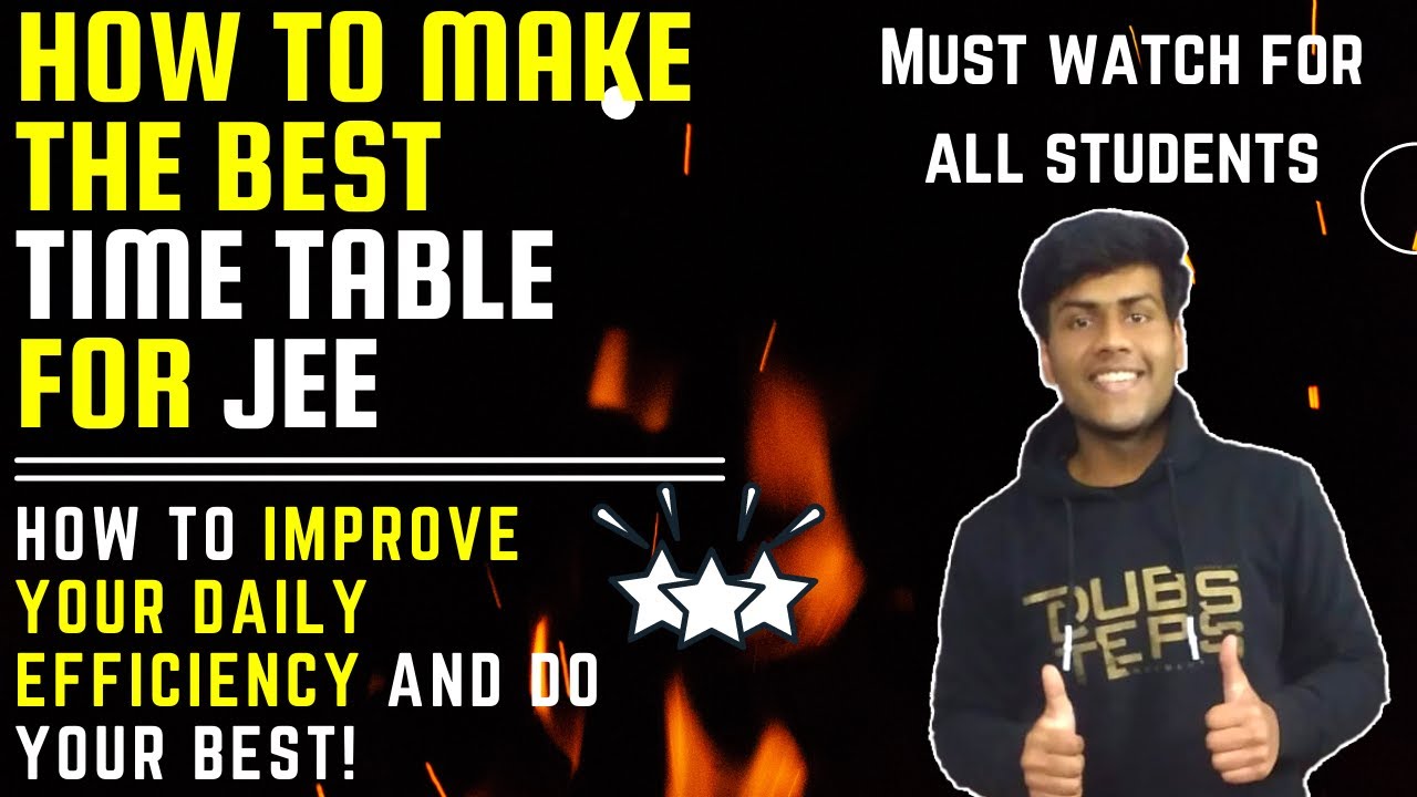 JEE Main | Perfect Time Table|Kill Distractions|Fix Sleep schedule|JEE ...