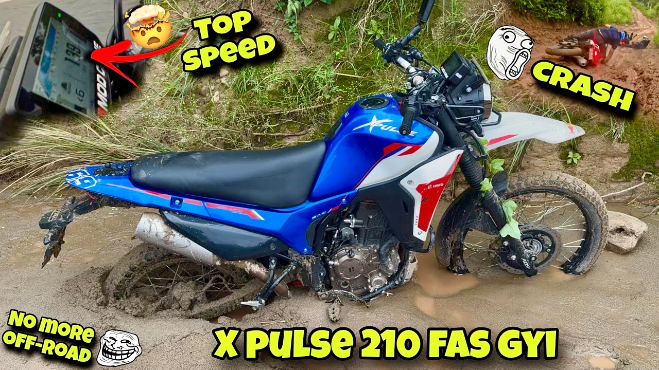 X pulse 210 off-road test || x pulse 210 top speed test || best off ...