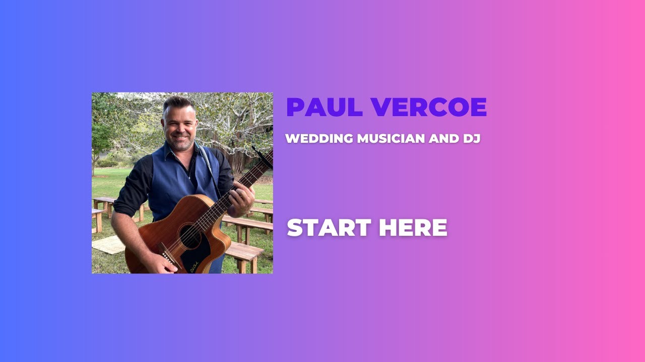 Paul Vercoe Wedding Site Intro NEW - YouTube