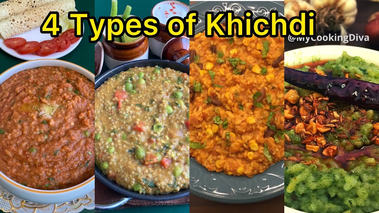 4 Different Types of Khichdi/Khichdi Recipe/Winter Special Recipes ...