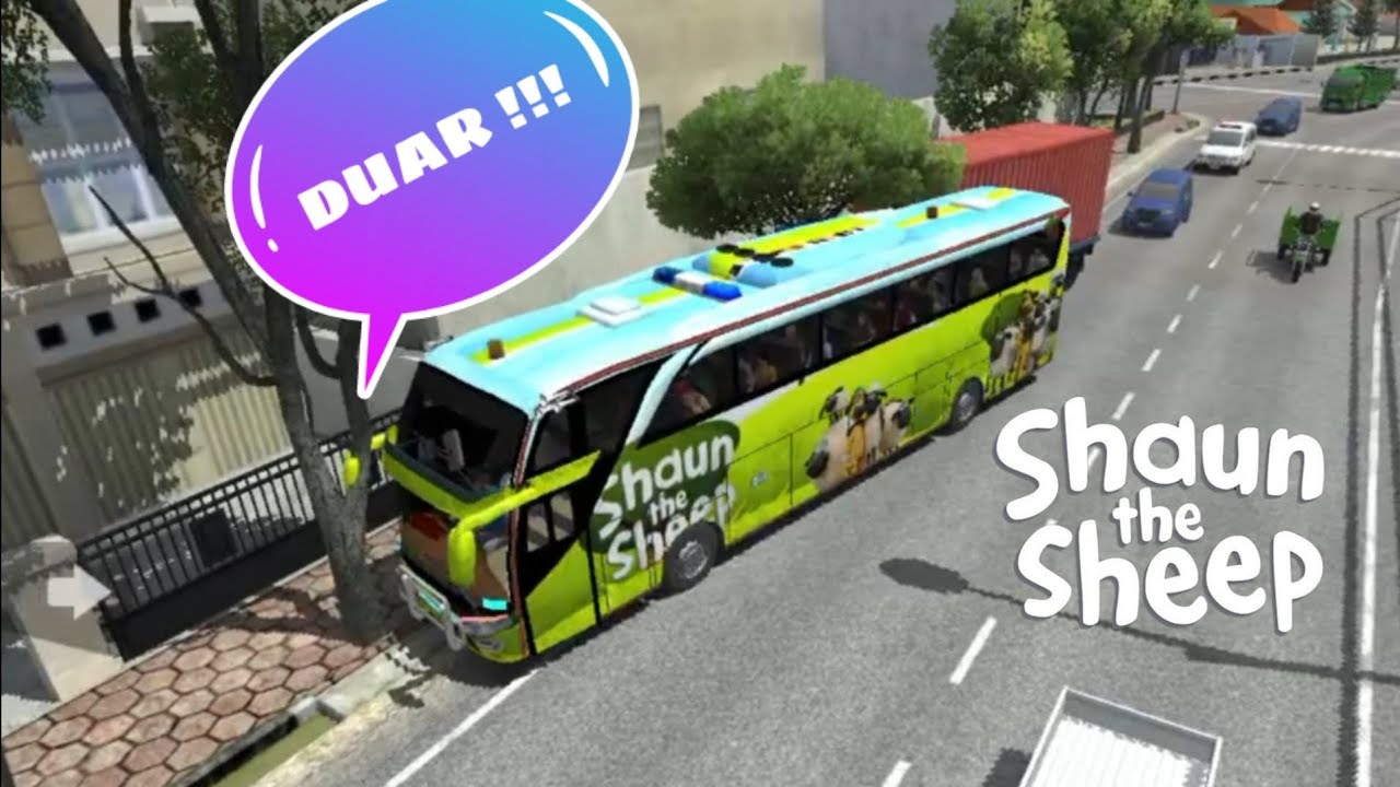 Bis Shaun the sheep nabrak pohon - YouTube
