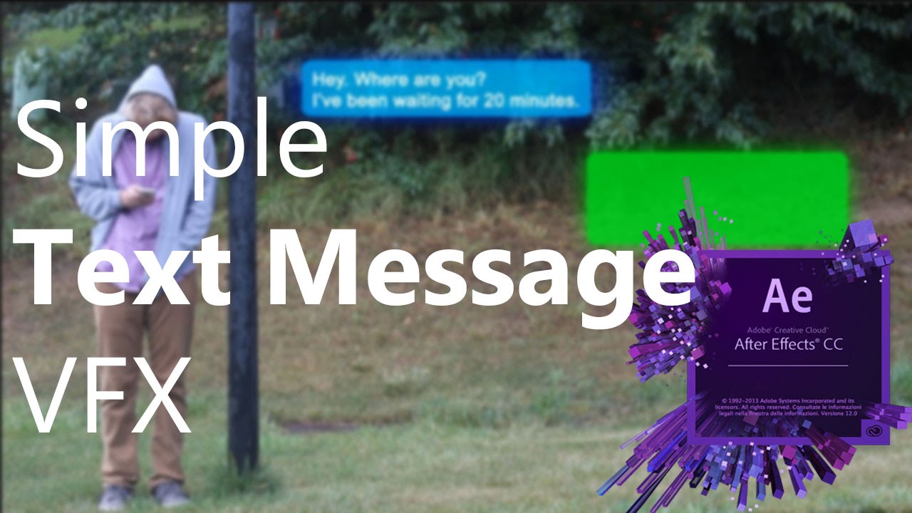 Text Message VFX! - After Effects Tutorial - YouTube