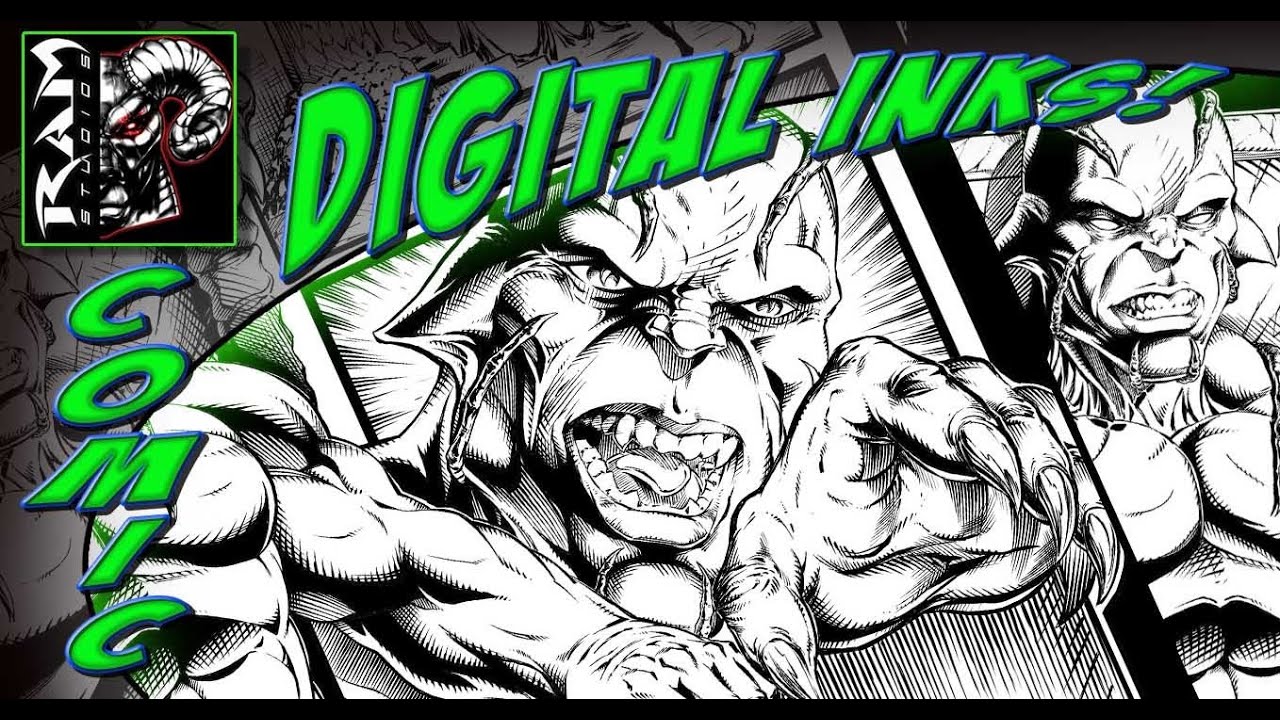 Digital Inking - Comic Book Art - Drawing Video - Blackstone Comic ...