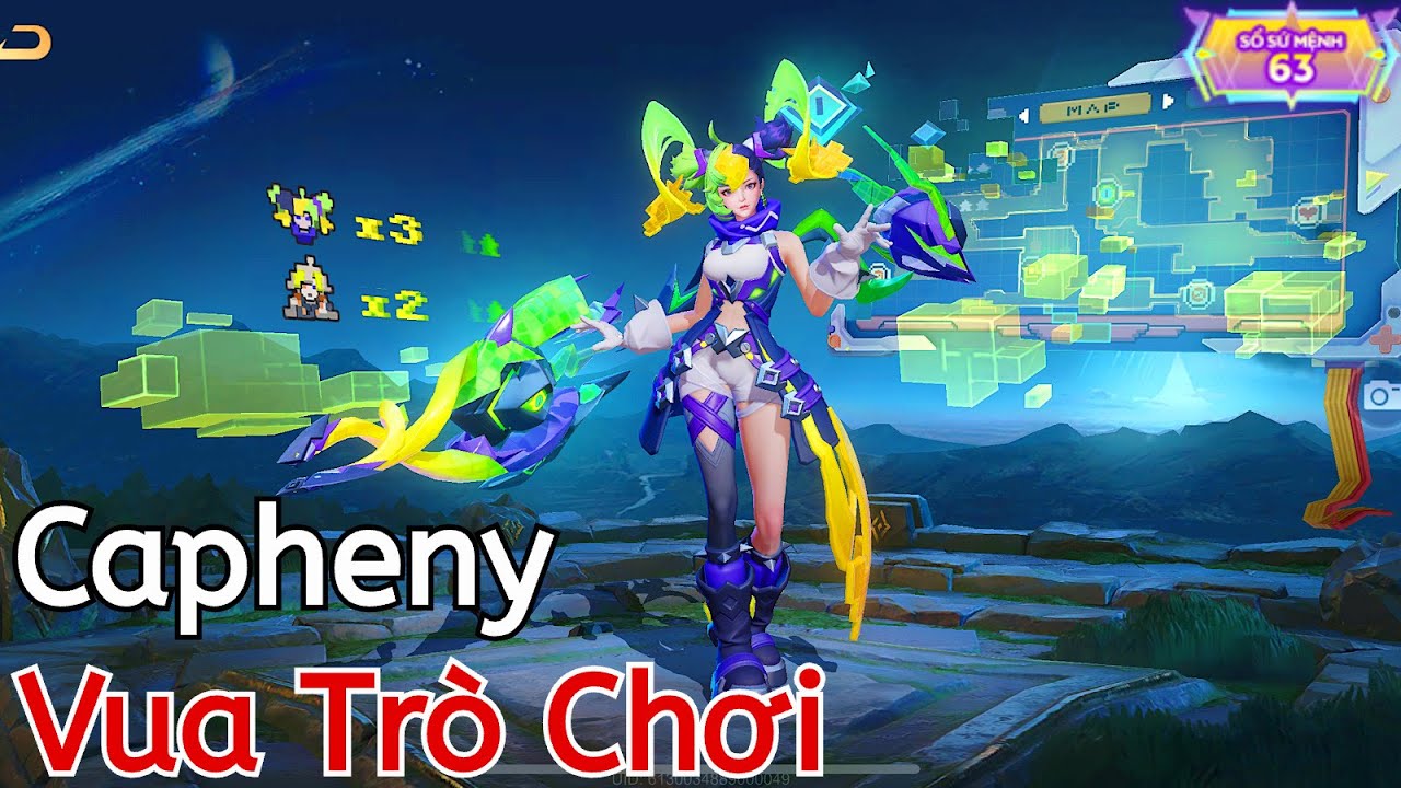 [LIÊN QUÂN MOBILE] FULL HIỆU ỨNG SKIN CAPHENY VUA TRÒ CHƠI (SSM 63 ...