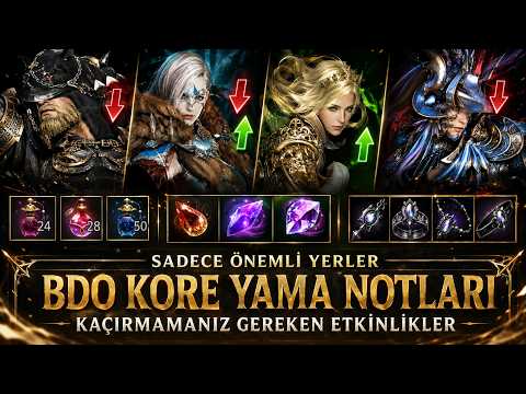 Bdo Kore Yama Notları Etkinlikler &Sadece Önemli Kısımlar 19/08/2026 #patch #blackdesert #update