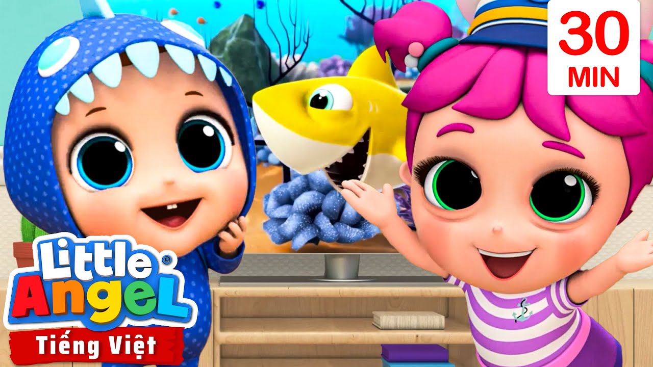 Vũ Điệu Baby Shark | Hoạt Hình Thiếu Nhi | Little Angel Tiếng Việt ...