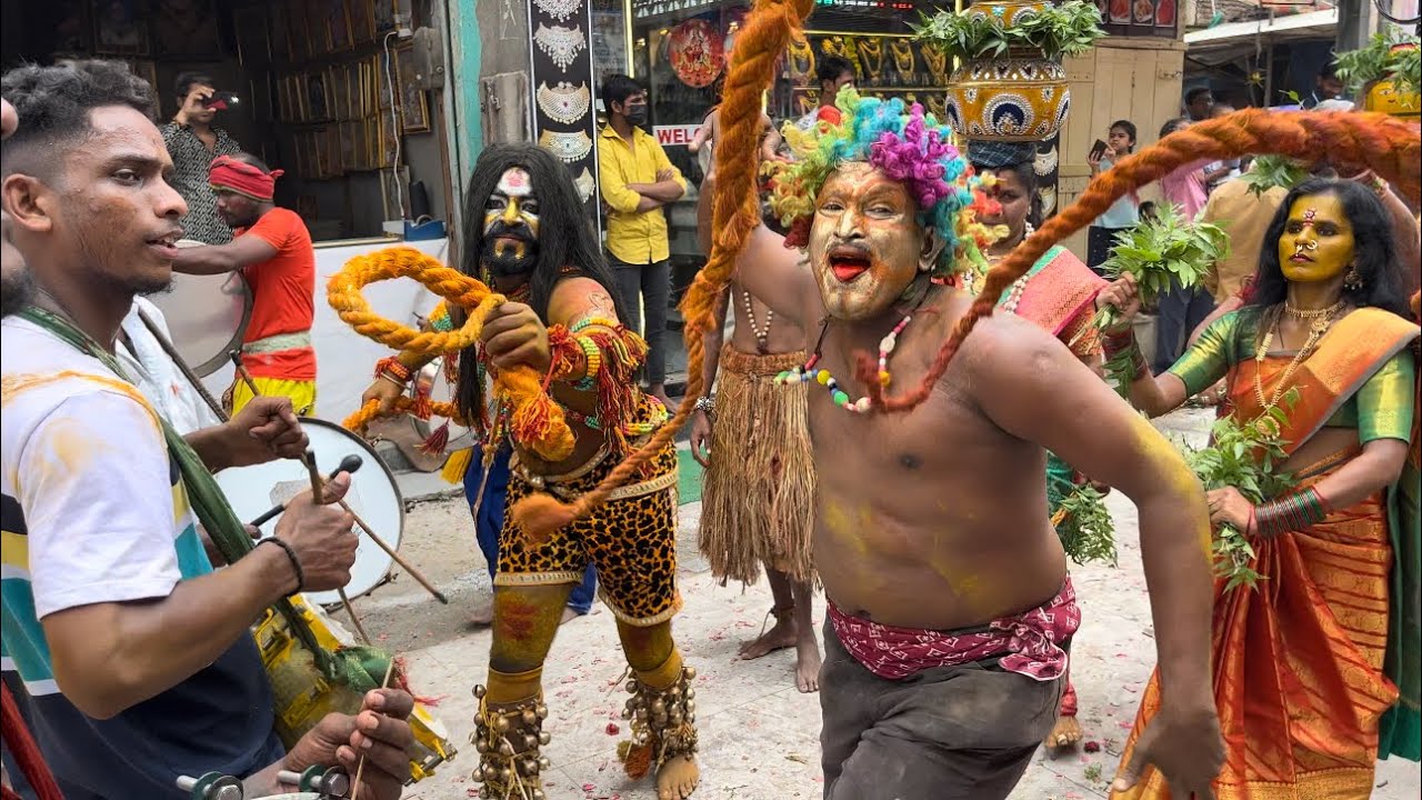 Potharaju Dance at Lashkar Bonalu | potharaju Dance at Secunderabad ...