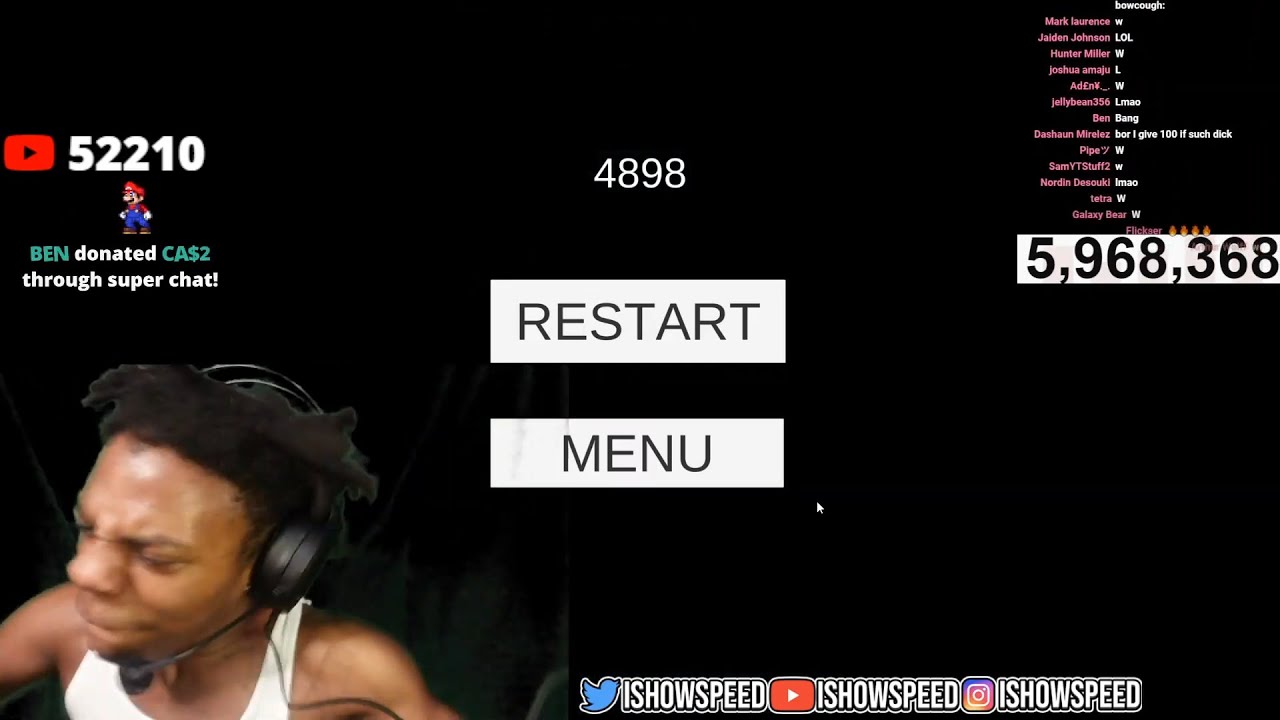 IShowSpeed Breaks Setup Playing His Own Game 😂 - YouTube