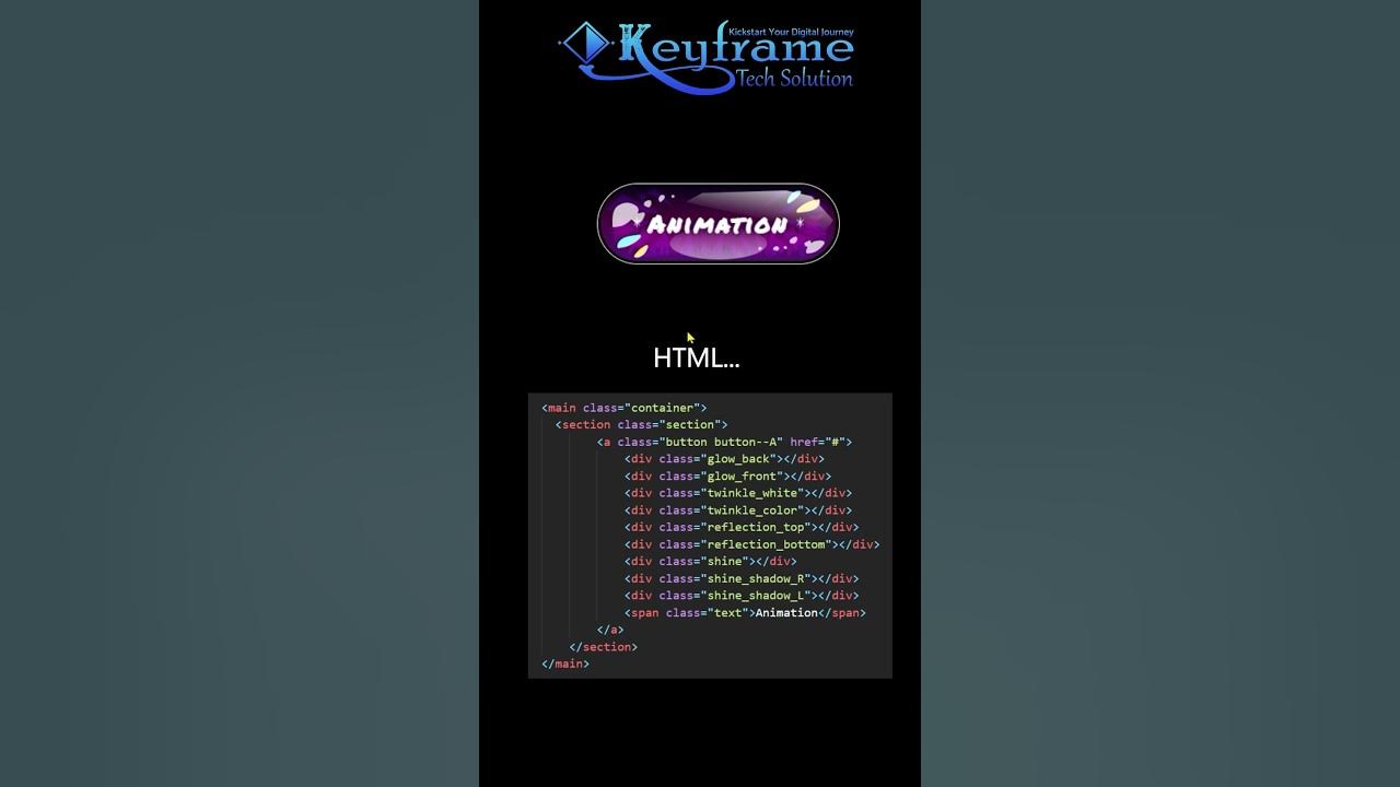 Cool Button Hover Animation HTML & CSS - YouTube