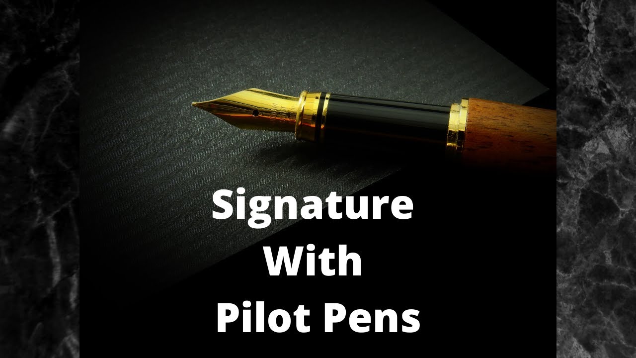 Signature with Pilot pens | What's you type? | IT Solutions - YouTube