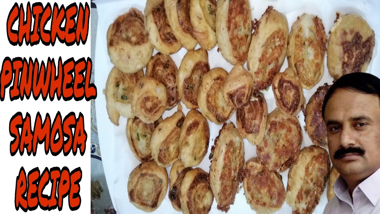 Chicken pinwheel samosa recipe|Cooking with faisal lateef - YouTube