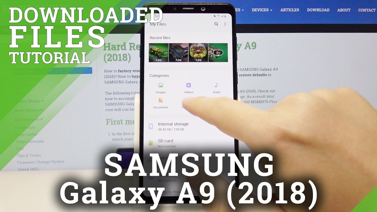 How to Locate Downloaded Files in Samsung Galaxy A9 2018 - YouTube