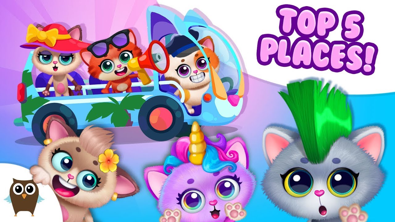 TOP 5 Places to Visit in Little Kitty Town 🏘️ TutoTOONS - YouTube