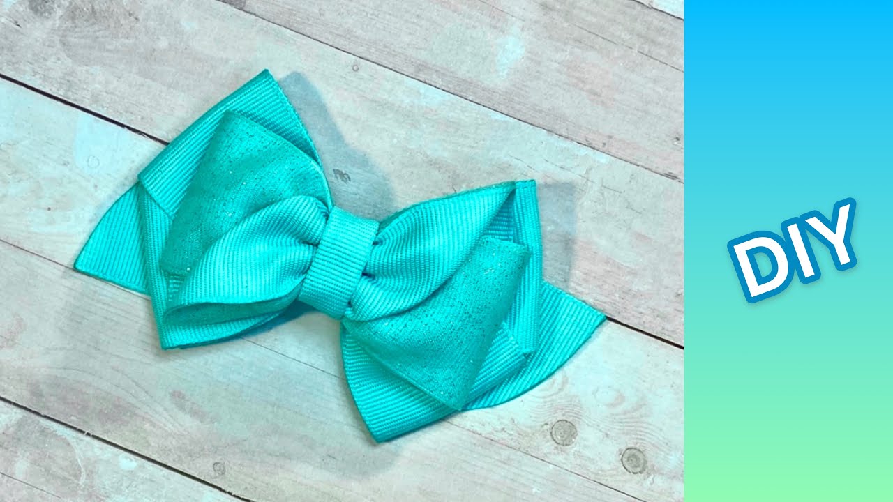 “Laço Blue Angel” super fácil de fazer | How to make ribbon bow | Como ...