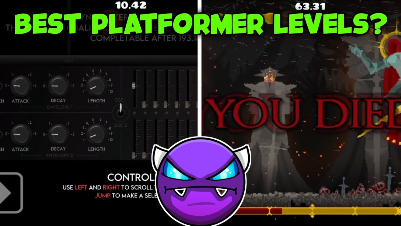 Best PLATFORMER LEVELS In Geometry Dash 2.2 #2 - YouTube