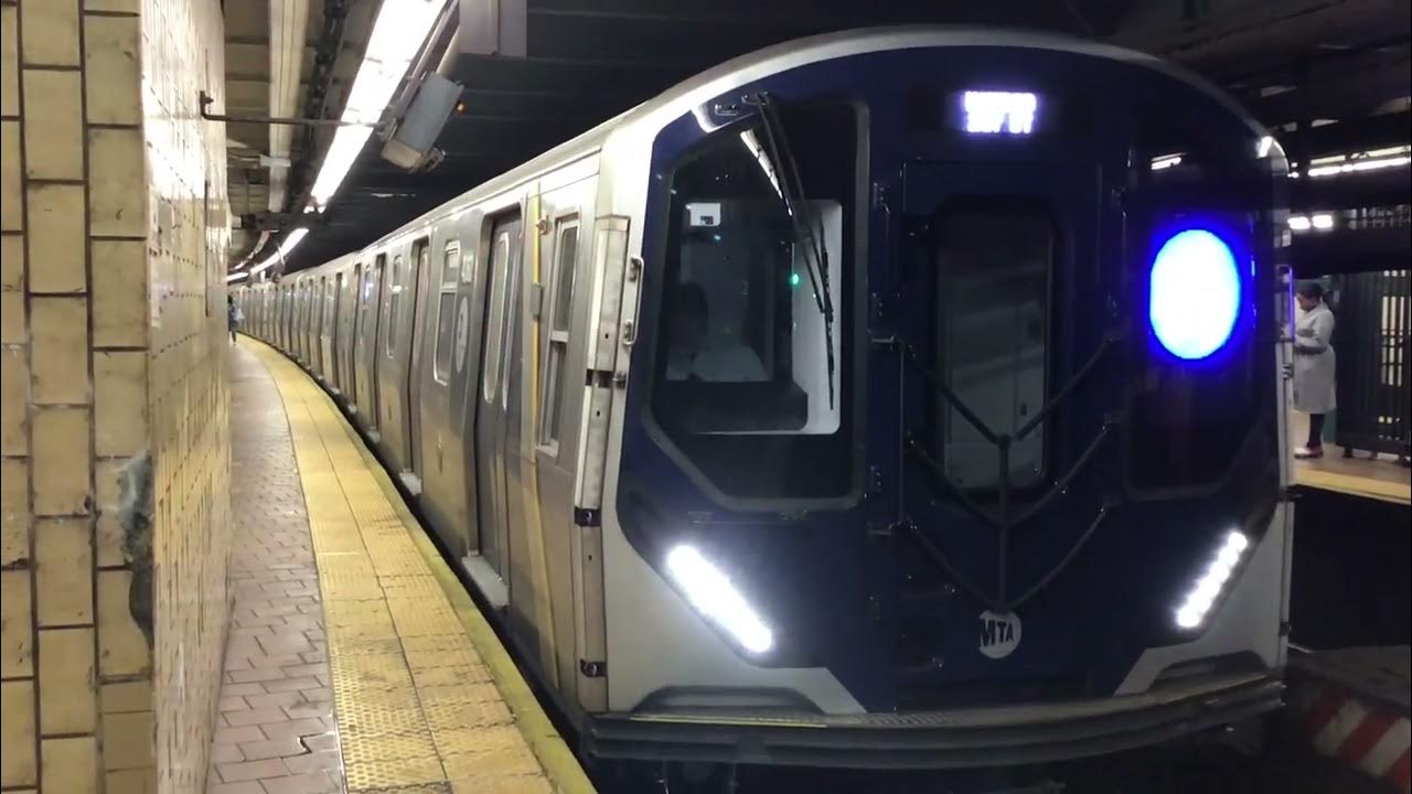 MTA NYCT Subways: IND R211A (A) Train hauling @ 125th Street - YouTube