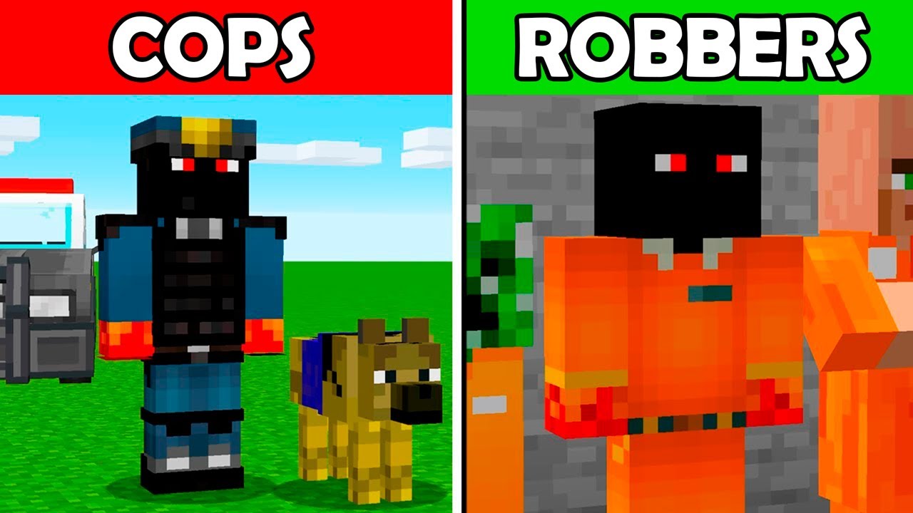 COPS vs ROBBERS in MINECRAFT - YouTube