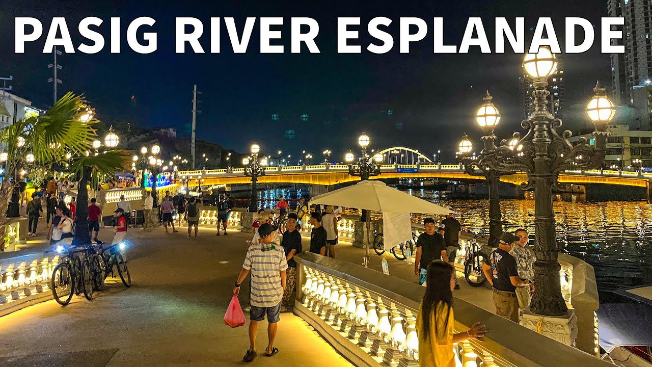 Pasig River Esplanade Update + River Cruise! Relaxing Walking Tour ...
