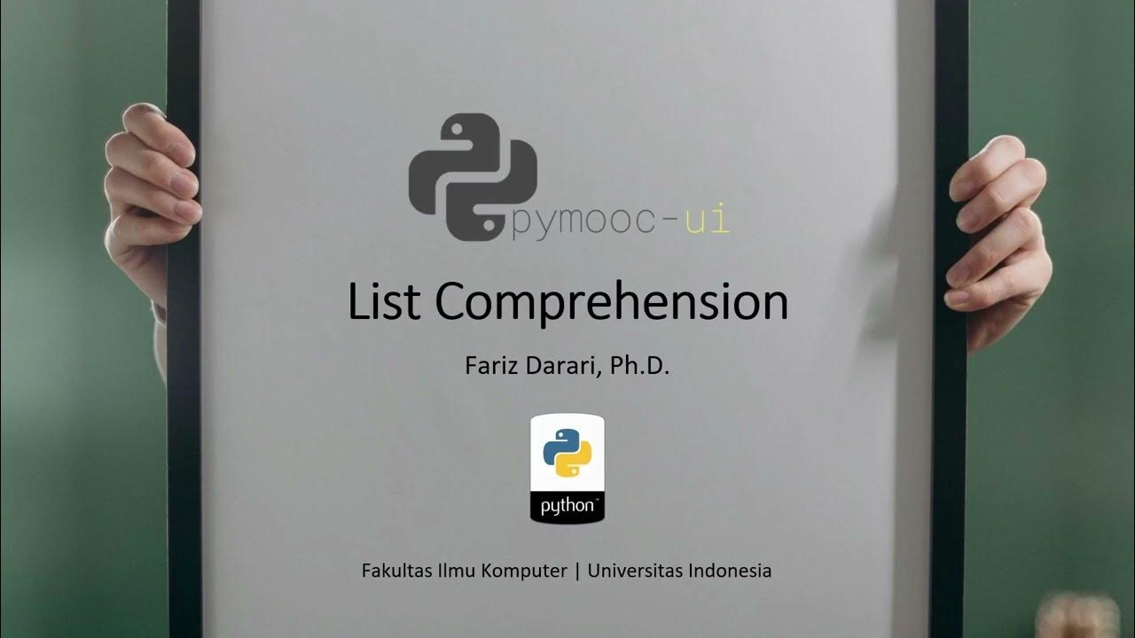 DDP 1 Lecture - List Comprehension | Yuk mari belajar pemrograman Python! - YouTube
