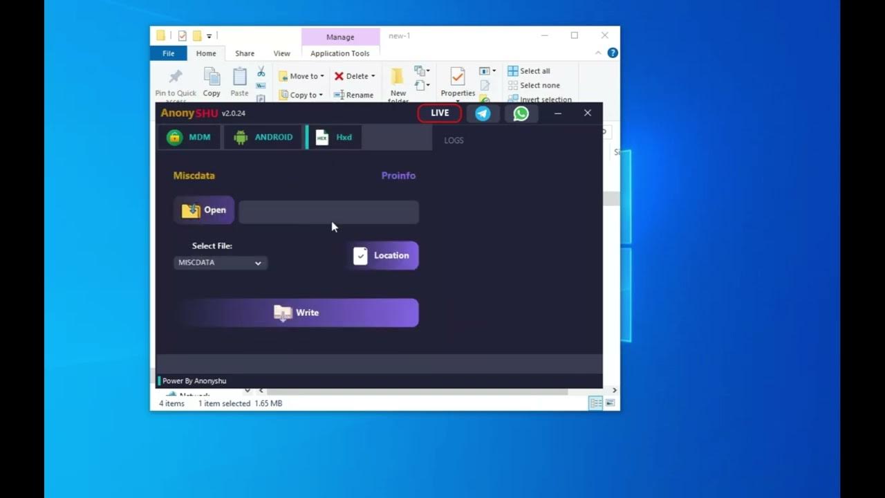 how to auto edit Miscadata or Proinfo without HxD editor tool - YouTube