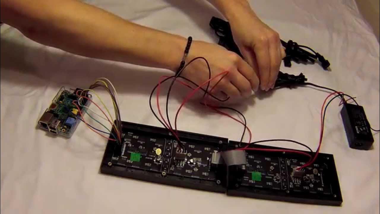 Raspberry Pi LED Matrix - Part 1 - Hardware - YouTube