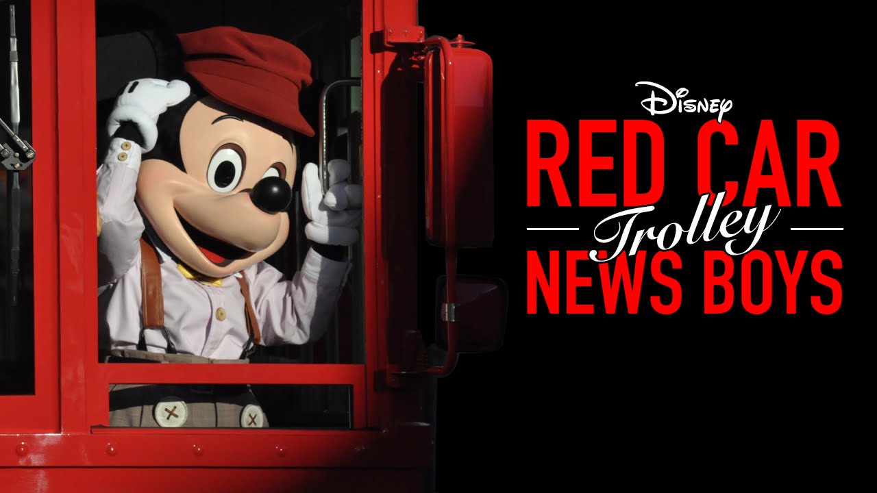 Disney California Adventure | Red Car Trolley News Boys (2012) - YouTube