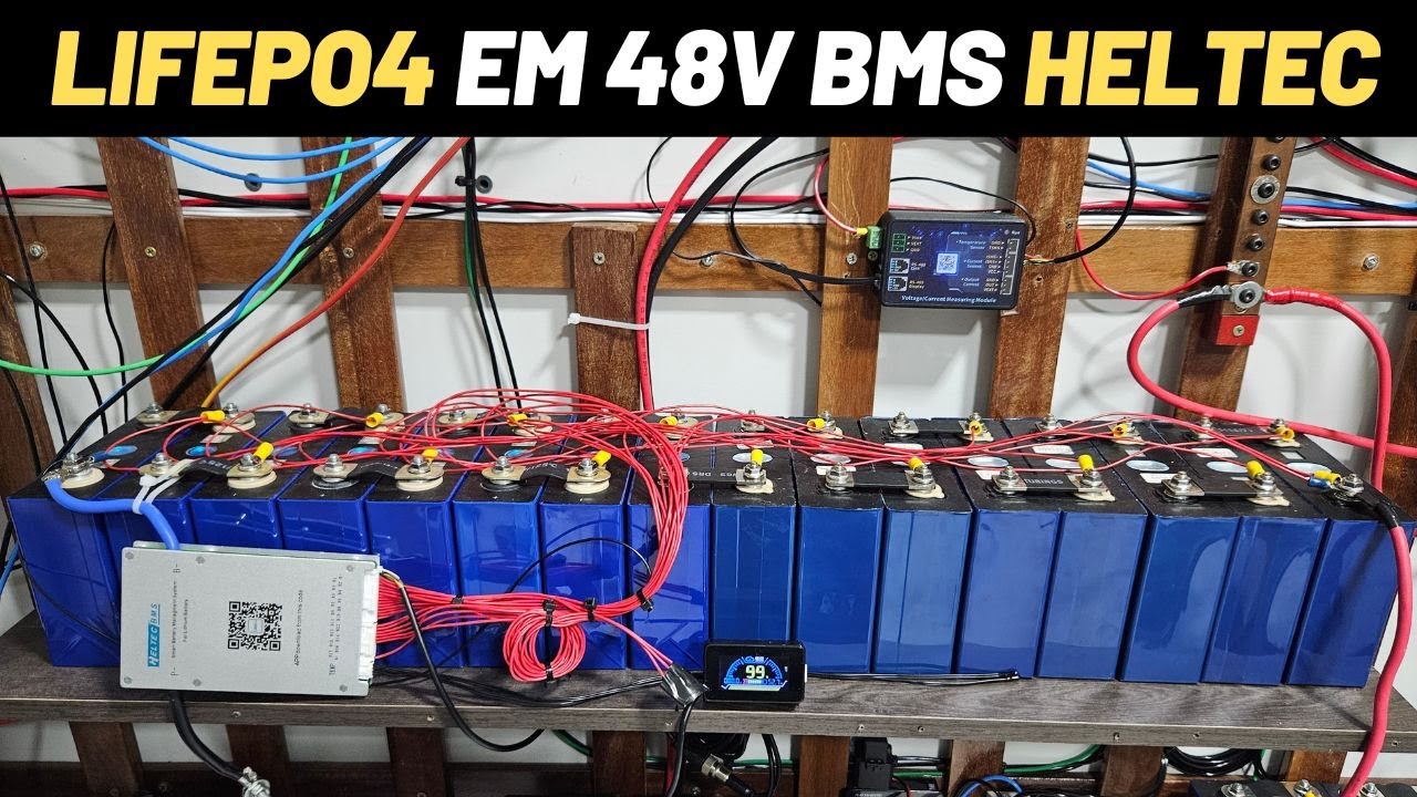 Como montar e configurar banco lifepo4 16s com BMS HELTEC até 20s - YouTube