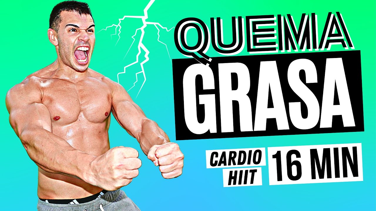 Cardio HIIT INTENSO 16 MINUTOS para PERDER GRASA 🔥 Rutina de EJERCICIOS ...